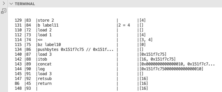Improved Contract Debugging | Algorand Developer Portal
